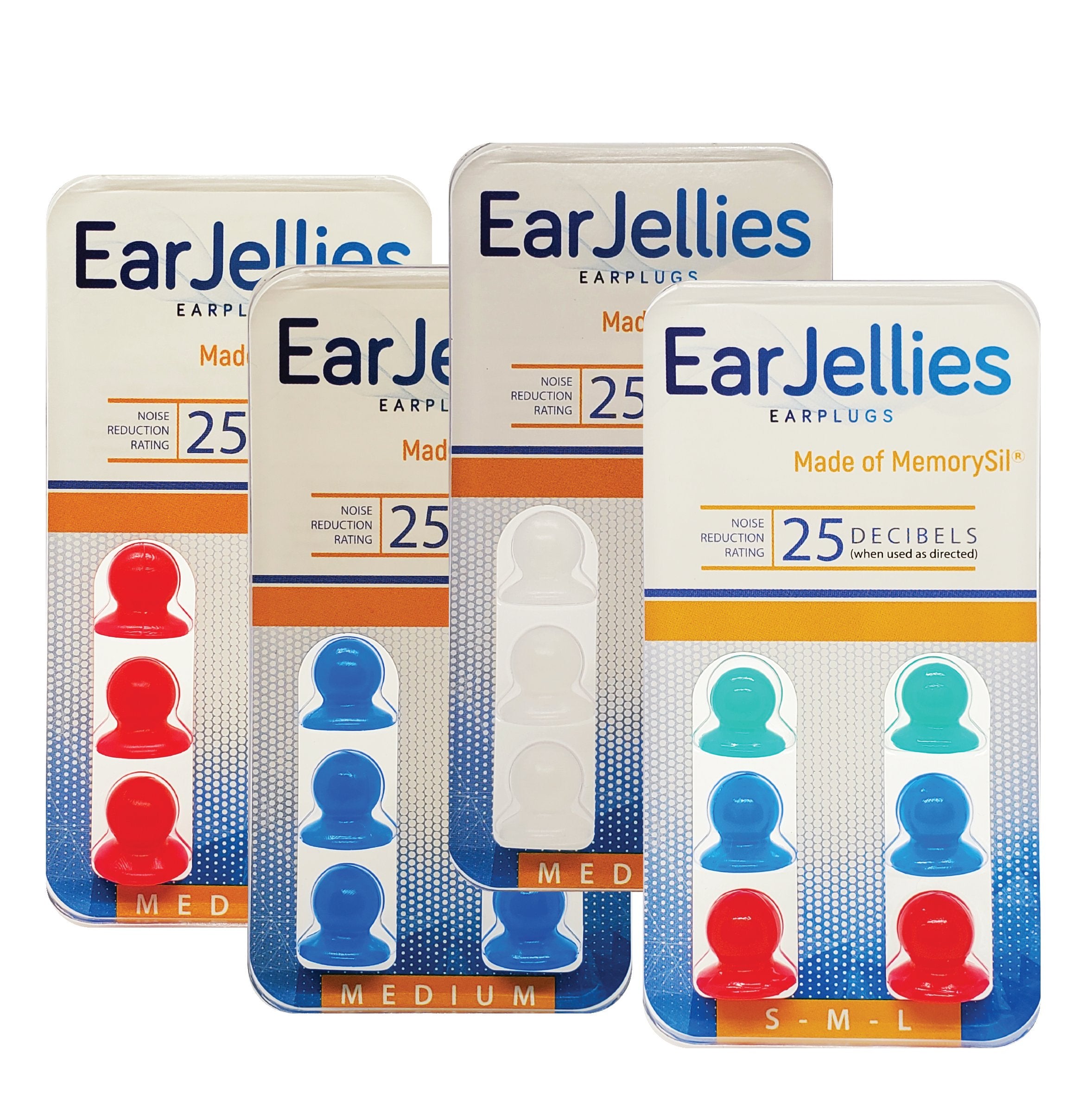 EarJellies Earplugs Standard Colors